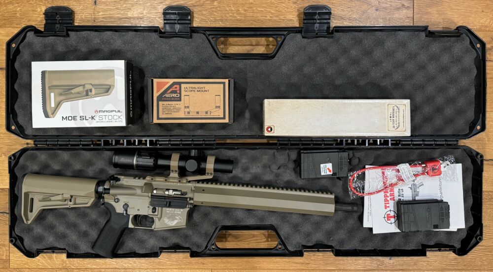 Tippmann M4-22 Elite GS Eagle FDE mit Burris ZF + Montage + Magp...